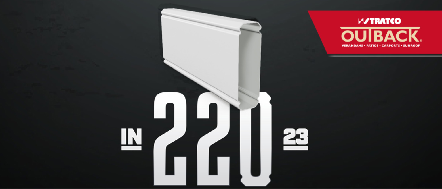 GW Patios Introduce The New Stratco 220 Outback® Beam.